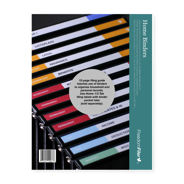 Home Filing System for Binders by FreedomFiler®