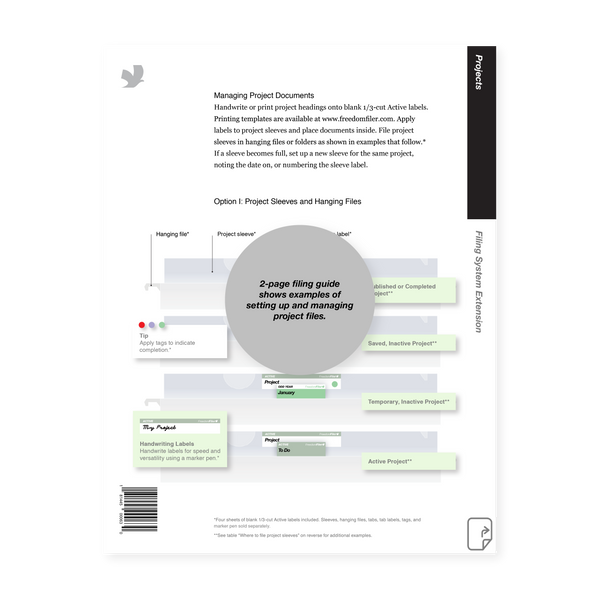 Project Filing System by FreedomFiler®