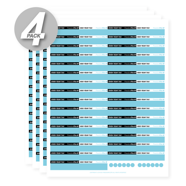Tax File Labels, 1/5 Tab by FreedomFiler®