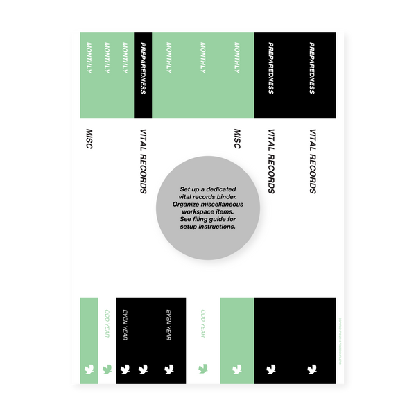 Business Filing System for Binders by FreedomFiler®